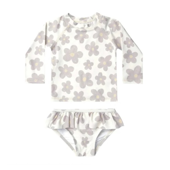 Rylee + Cru | Swim | Nwt Rylee Cru Floral Kids Swim Rashguard Cream And ...